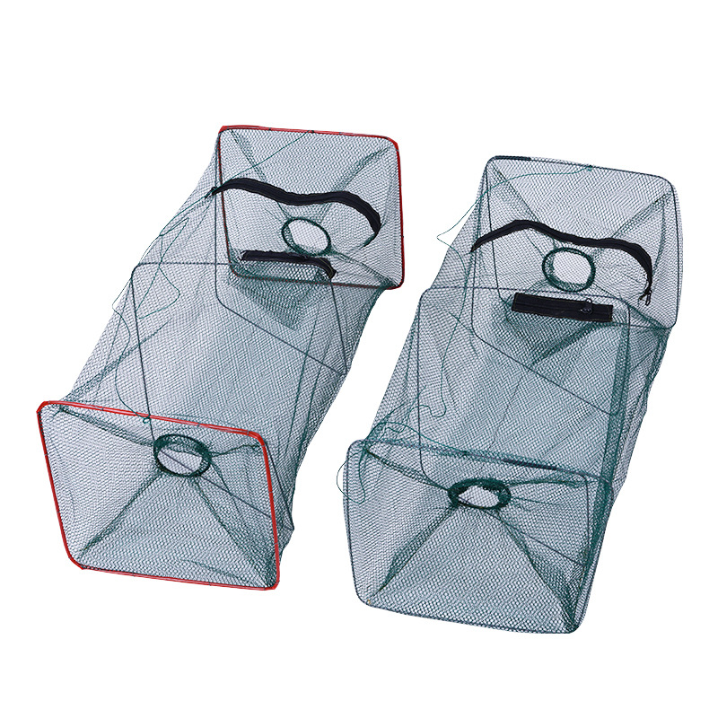 Fishing Traps Small Fishing Nets Foldable Double Hole Fish Cages For ...