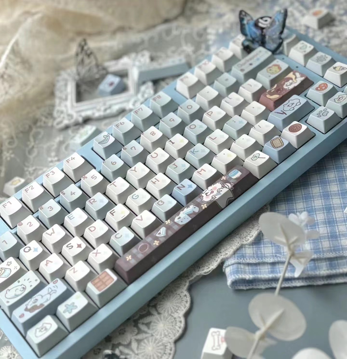 95 Keys Love Letter Keycaps Cherry Height PBT Material Thermal ...