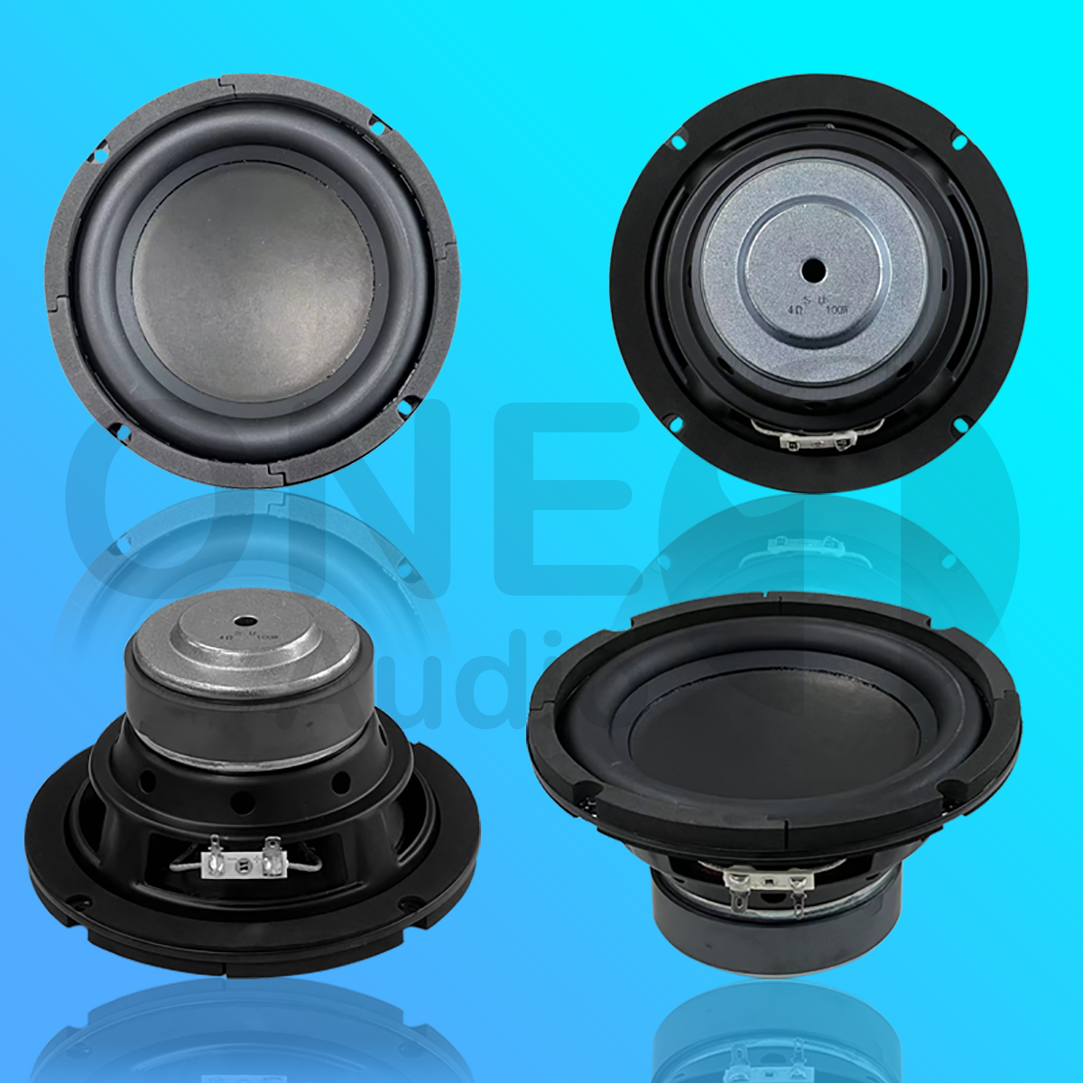OneAudio HK 6.5-inch Bass Speaker 6.5-inch 4 Ω 100W BASS Car Speaker ...