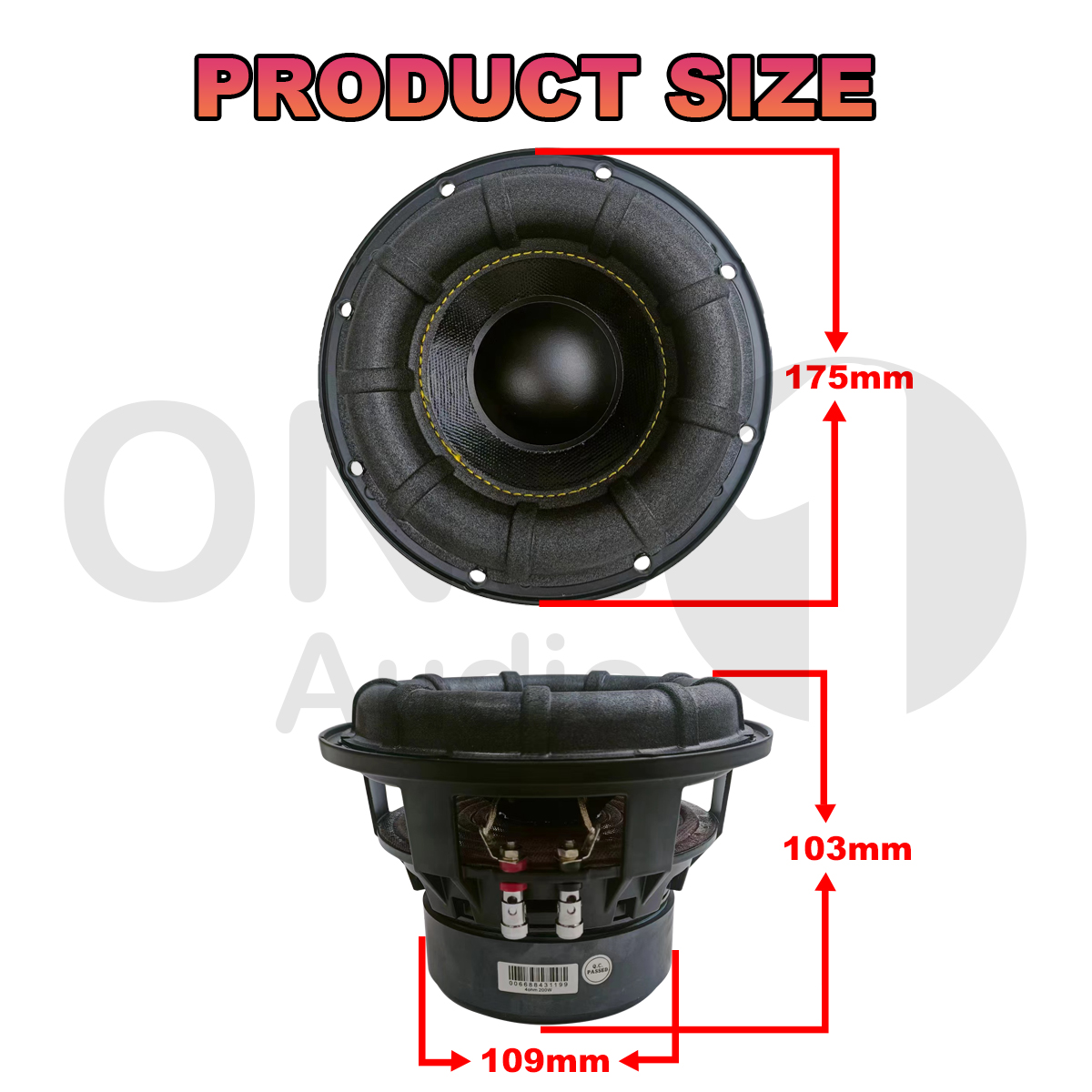 OneAudio HK 6.5 inch 4Ω 200W Subwoofer Speaker Car Bass Speaker Deeper Woofer | Shopee Philippines