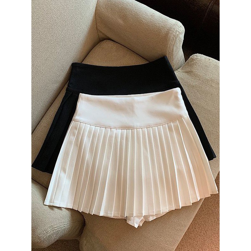 DAMENER Mini Pleated Skirt For Women Party Palda High Waist A-line ...