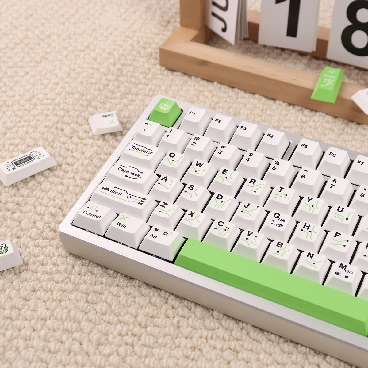 Circuit Board Keycaps PBT Dye-sub Cherry Profile Keycap Custom Keycaps ...