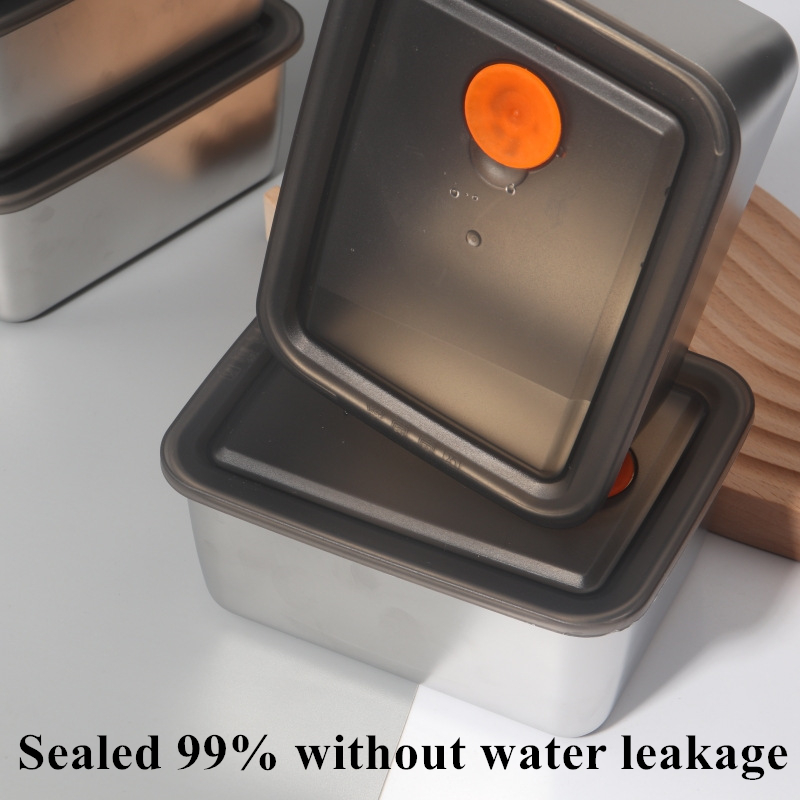 304 Stainless Steel Food Containers Stainless Steel Snack Containers ...