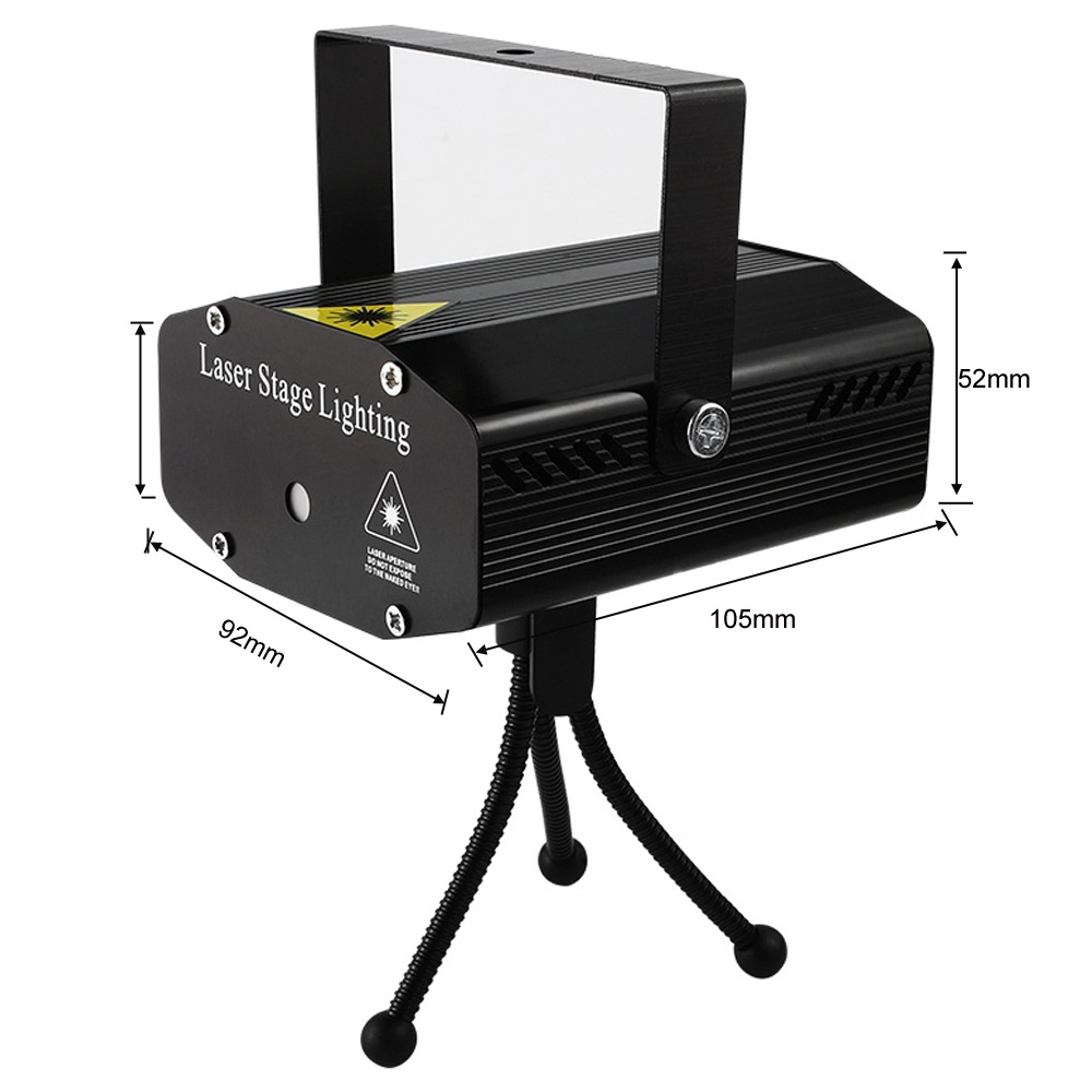 LED DJ Disco Stage Light Projector Laser Lights with Sound Activation ...