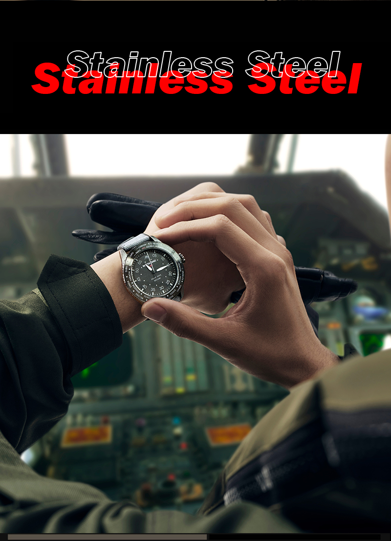 NORTH EDGE Mach Solar Rechargeable Stainless Steel Waterproof Men's ...