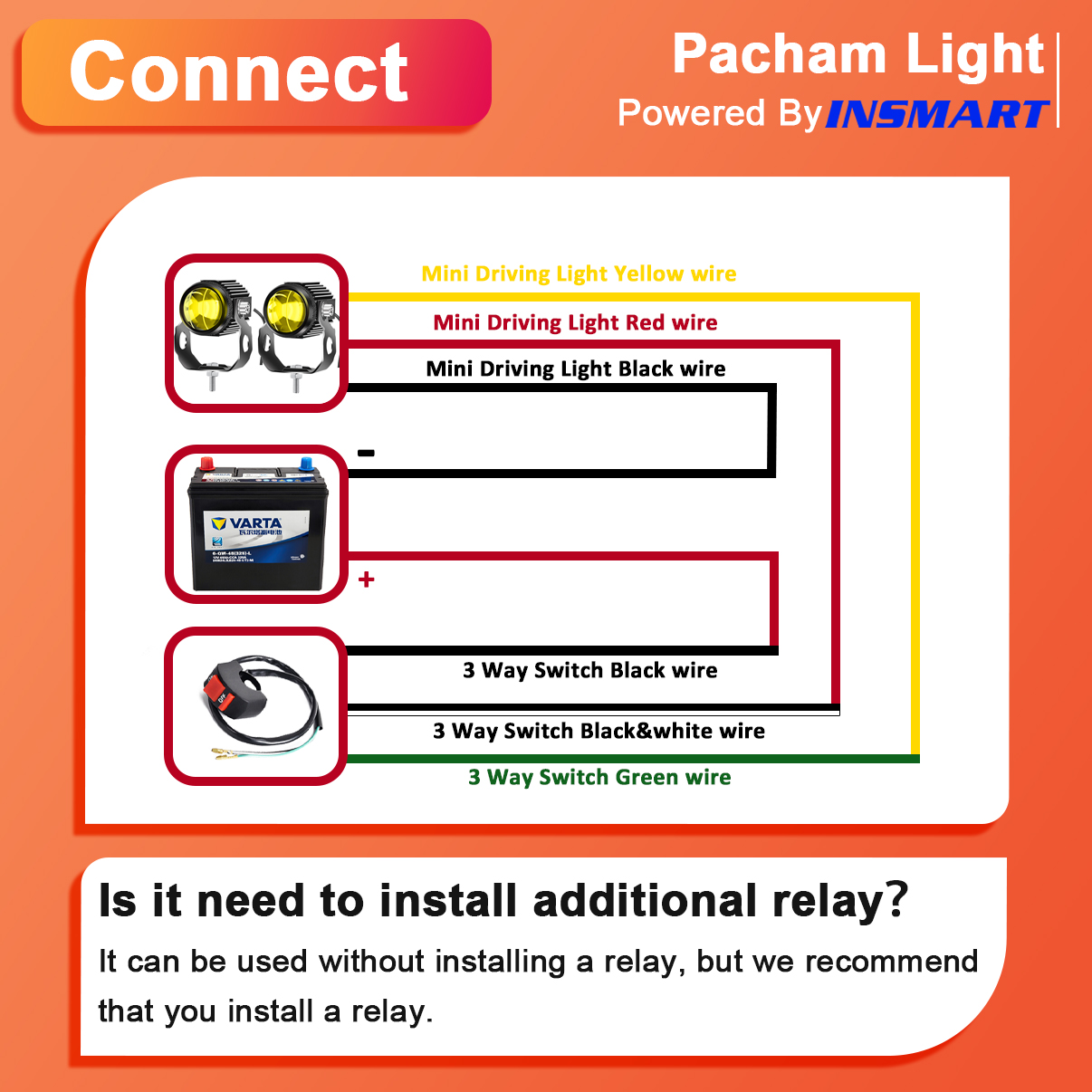 【Domino Switch】PECHAM 60W Turbo Fan Cool 4 Mode Blinker Mini Driving ...