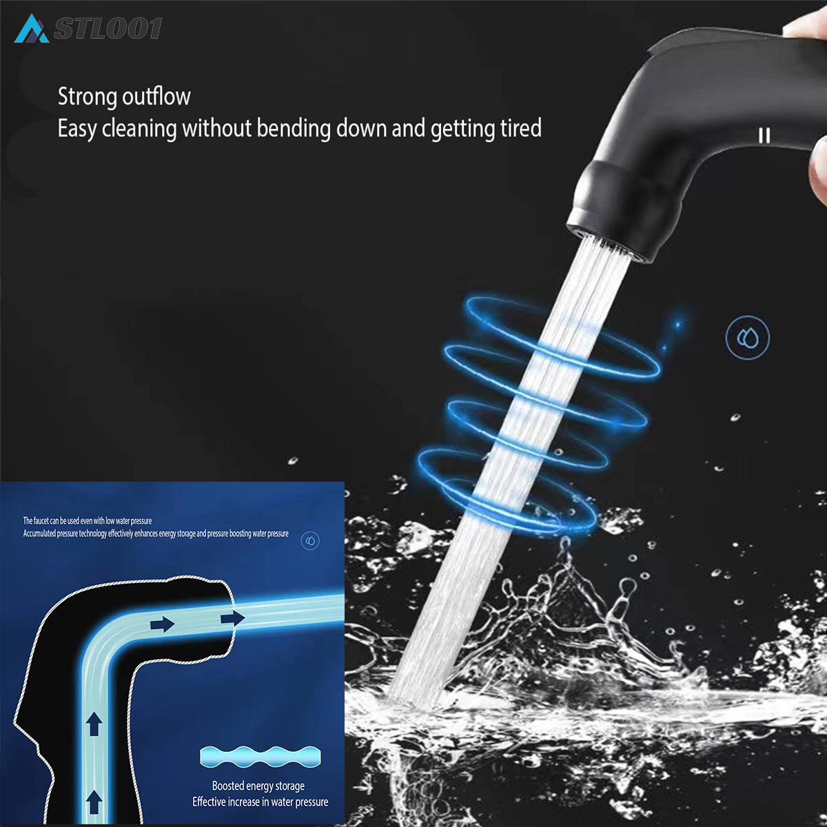 Toilet Sprayer Bathroom Toilet Bidet Sprayer Set Washroom Handheld ...