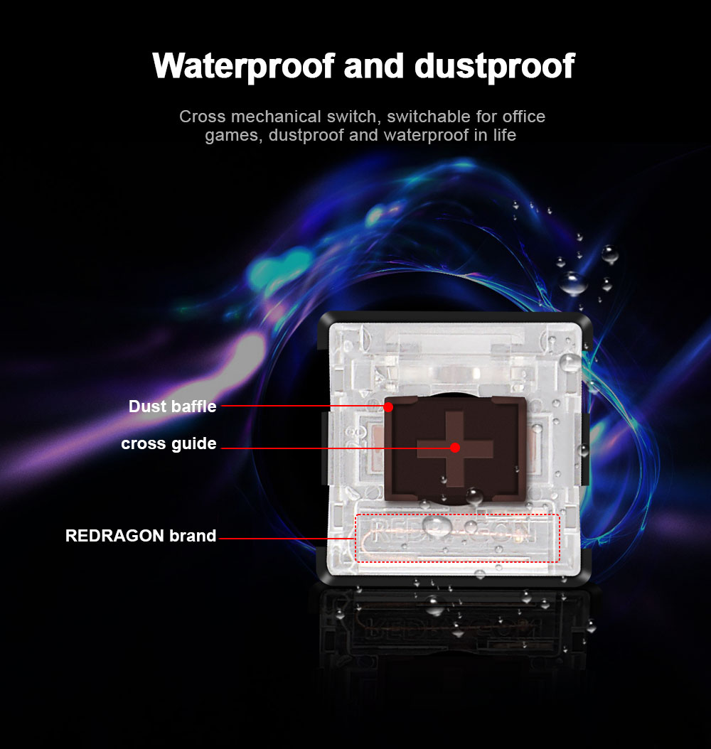 Redragon SMD RGB MX Low Profile switch 3Pin red black blue brown ...