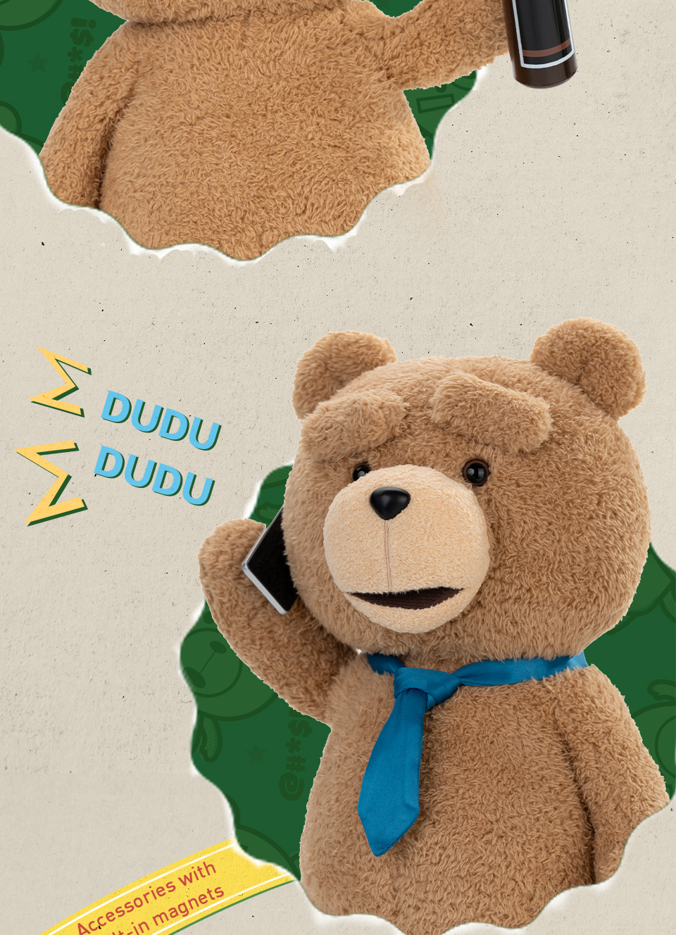 POP MART (Ted2) ted action plush doll | Shopee Philippines