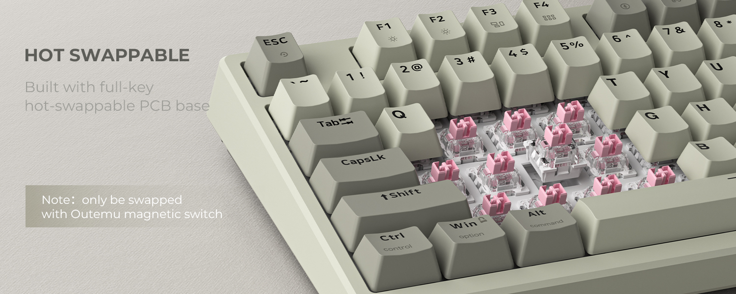 XVX G75 Rapid Trigger Gaming Hall Effect Keyboard Magnetic Switch 75% ...