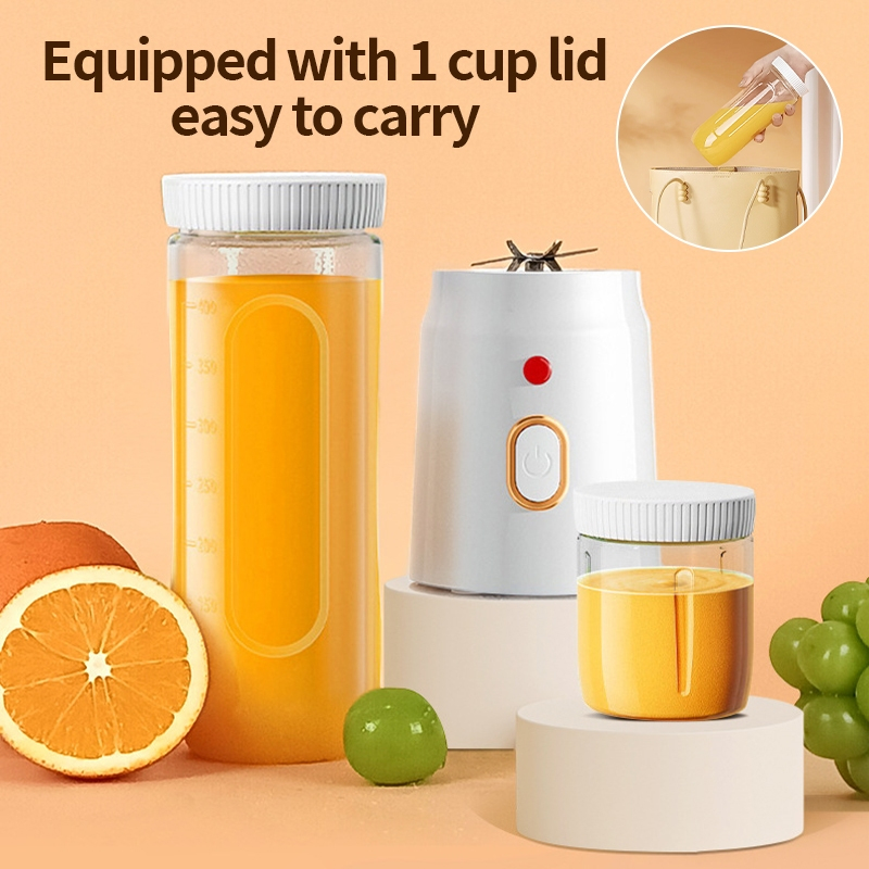 [COD丨Free Gifts] 450ML Portable Blender for Shake, USB Rechargeable ...