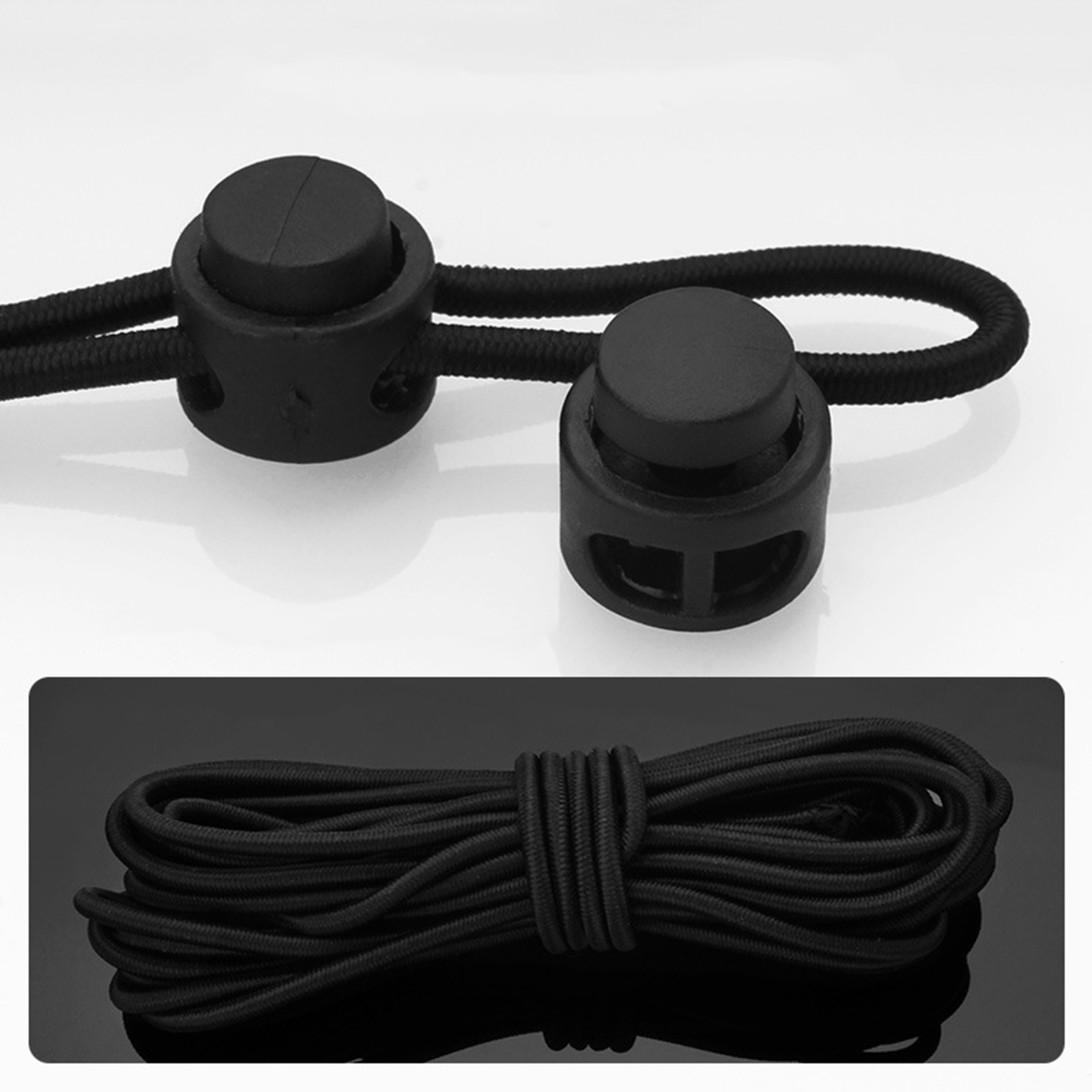 20 pcs Cord Locks Spring Toggle 9.84ft 2.5mm Stretch String for ...