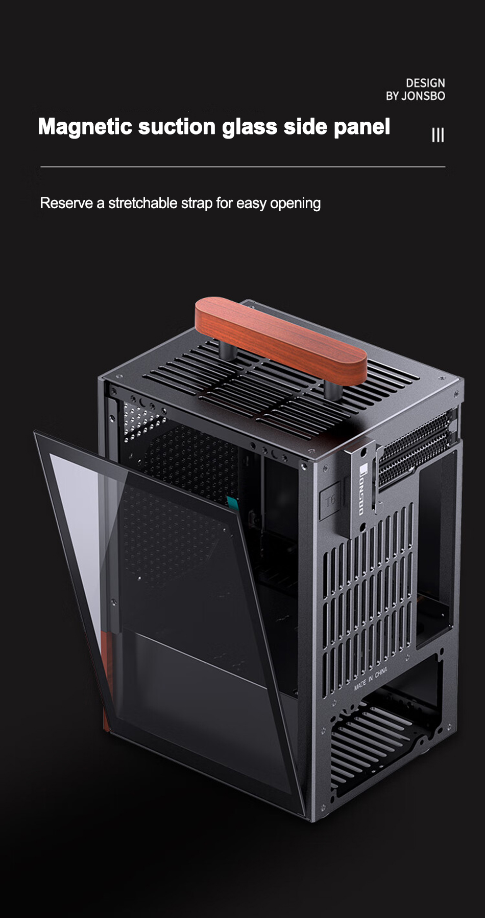 JONSBO T6 ITX Handle Case 3mm Aluminum Alloy Shell Type-C Interface ...