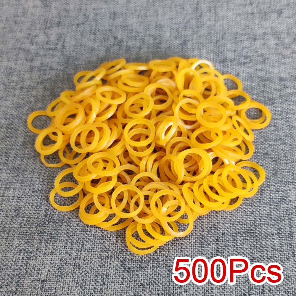 500pcs Yellow O Rings Rubber Bands 1CM/ 0.4inch Rubber Bands Elastic ...
