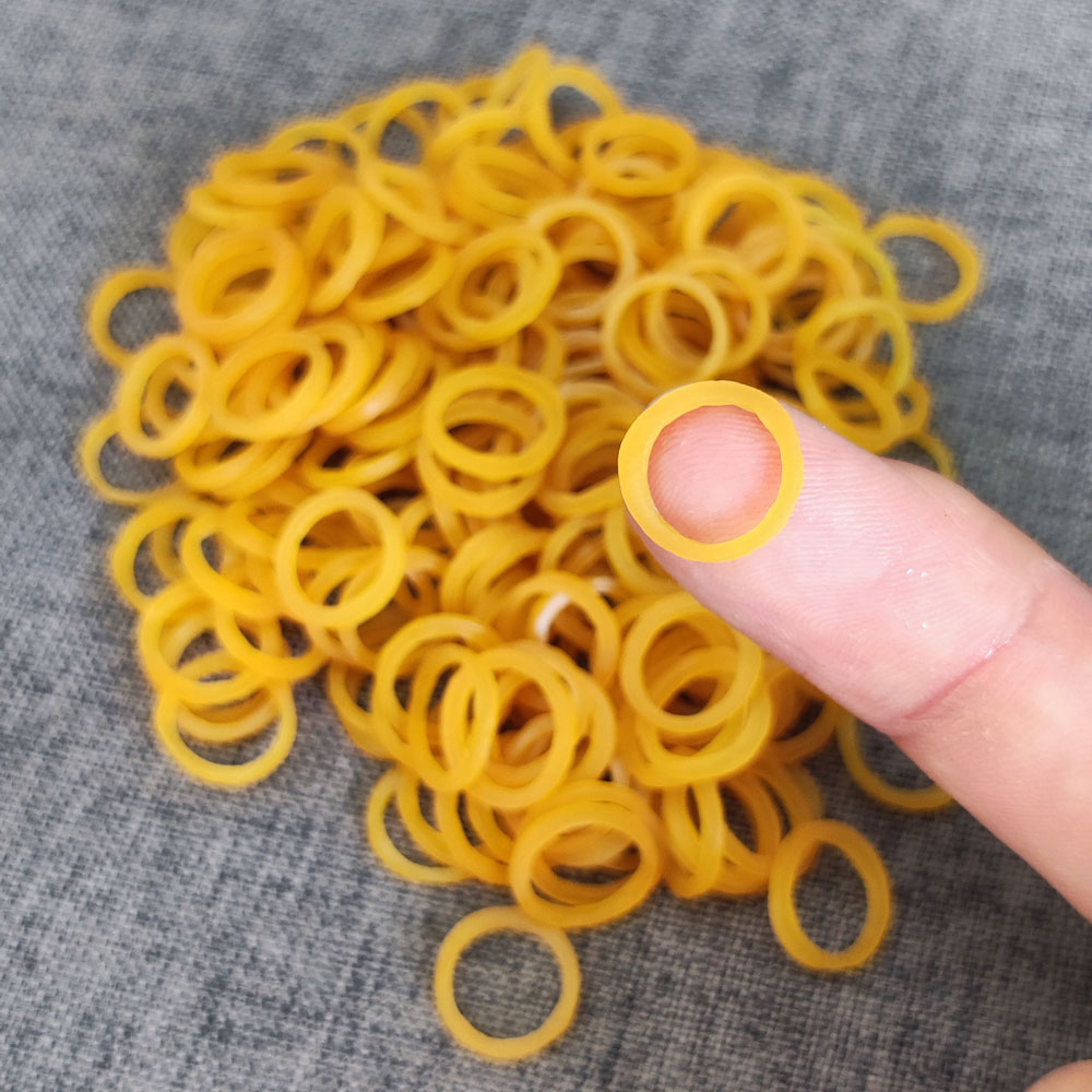500pcs Yellow O Rings Rubber Bands 1CM/ 0.4inch Rubber Bands Elastic ...