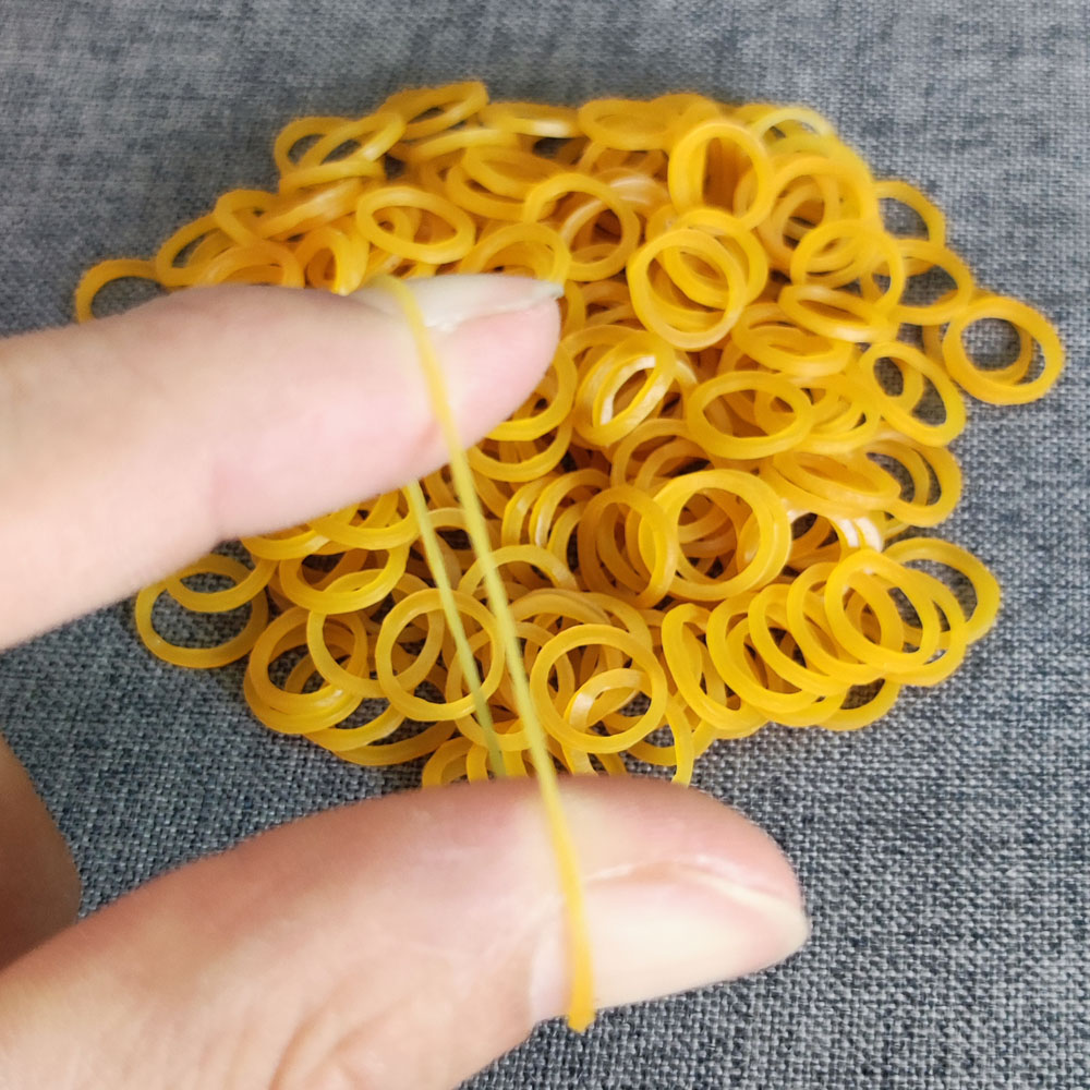 500pcs Yellow O Rings Rubber Bands 1CM/ 0.4inch Rubber Bands Elastic ...