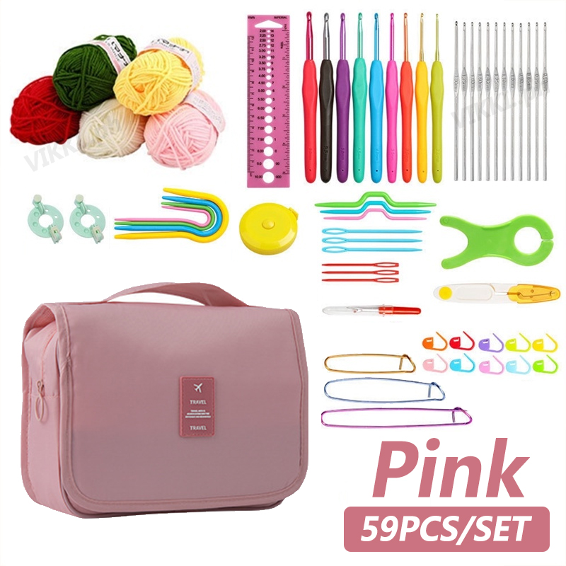 Crochet set for Beginner Crochet Kit Adults Knitting Starter Kit Adults ...