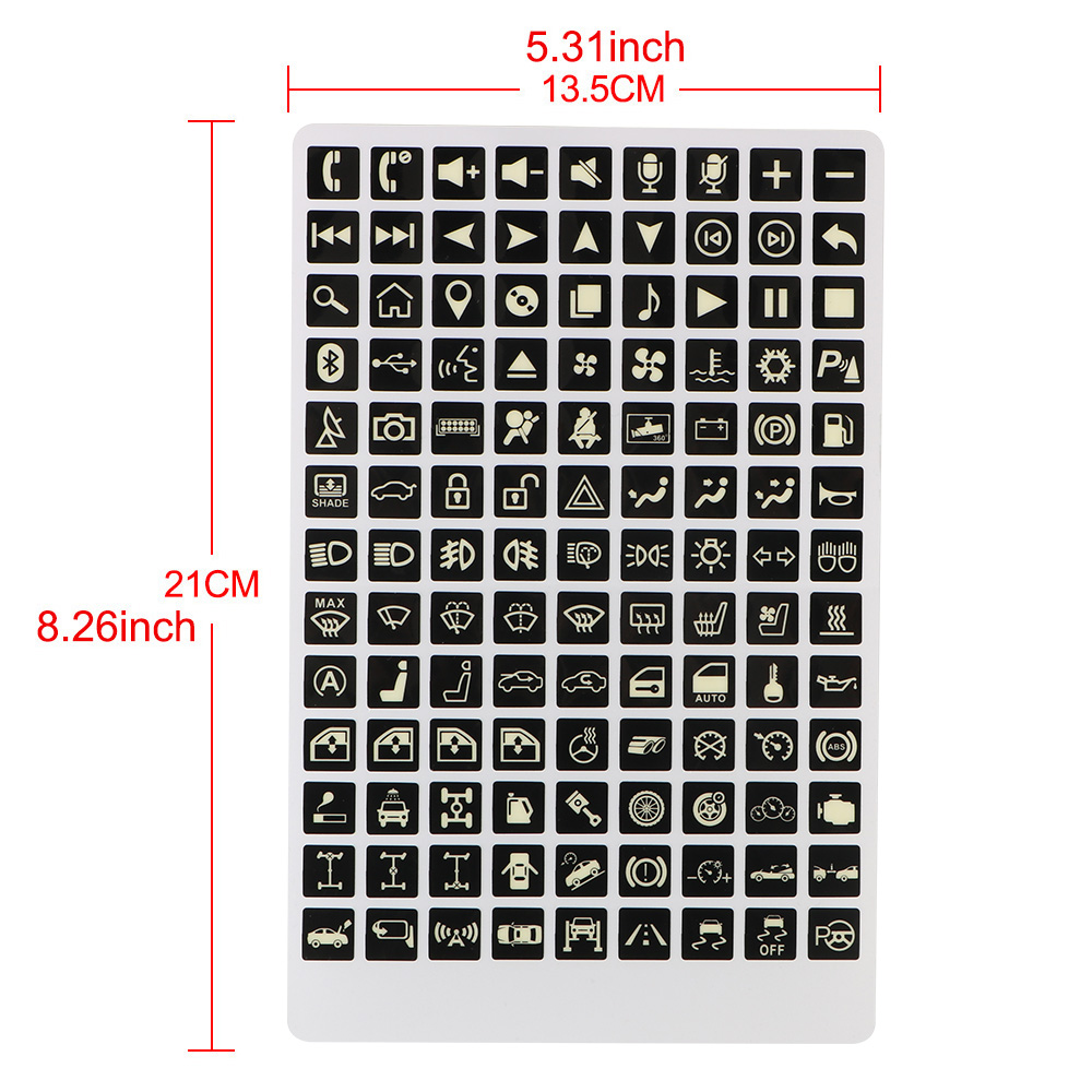 Car Luminous Sticker Switches Relay Decoration Multi-function Button ...