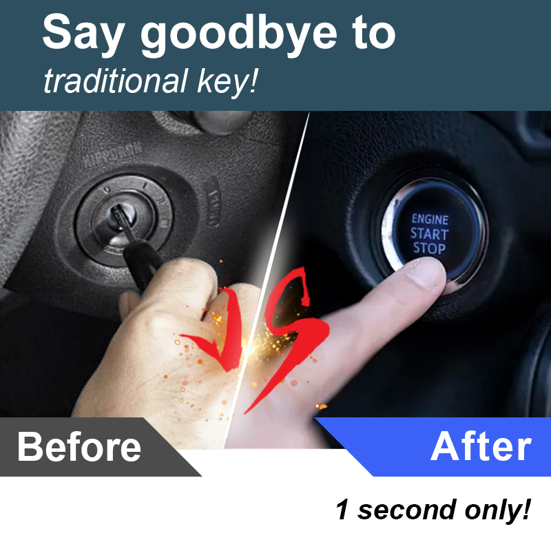 Car Start Stop Button Engine RFID Anti-theif System Push Button Starter ...