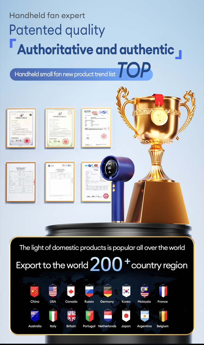 Morui High Quality Handheld Fan 10000mAh Digital Power Display Electric ...