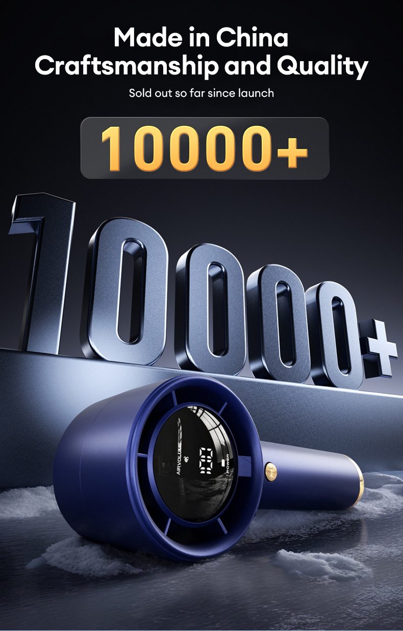 Morui High Quality Handheld Fan 10000mAh Digital Power Display Electric ...