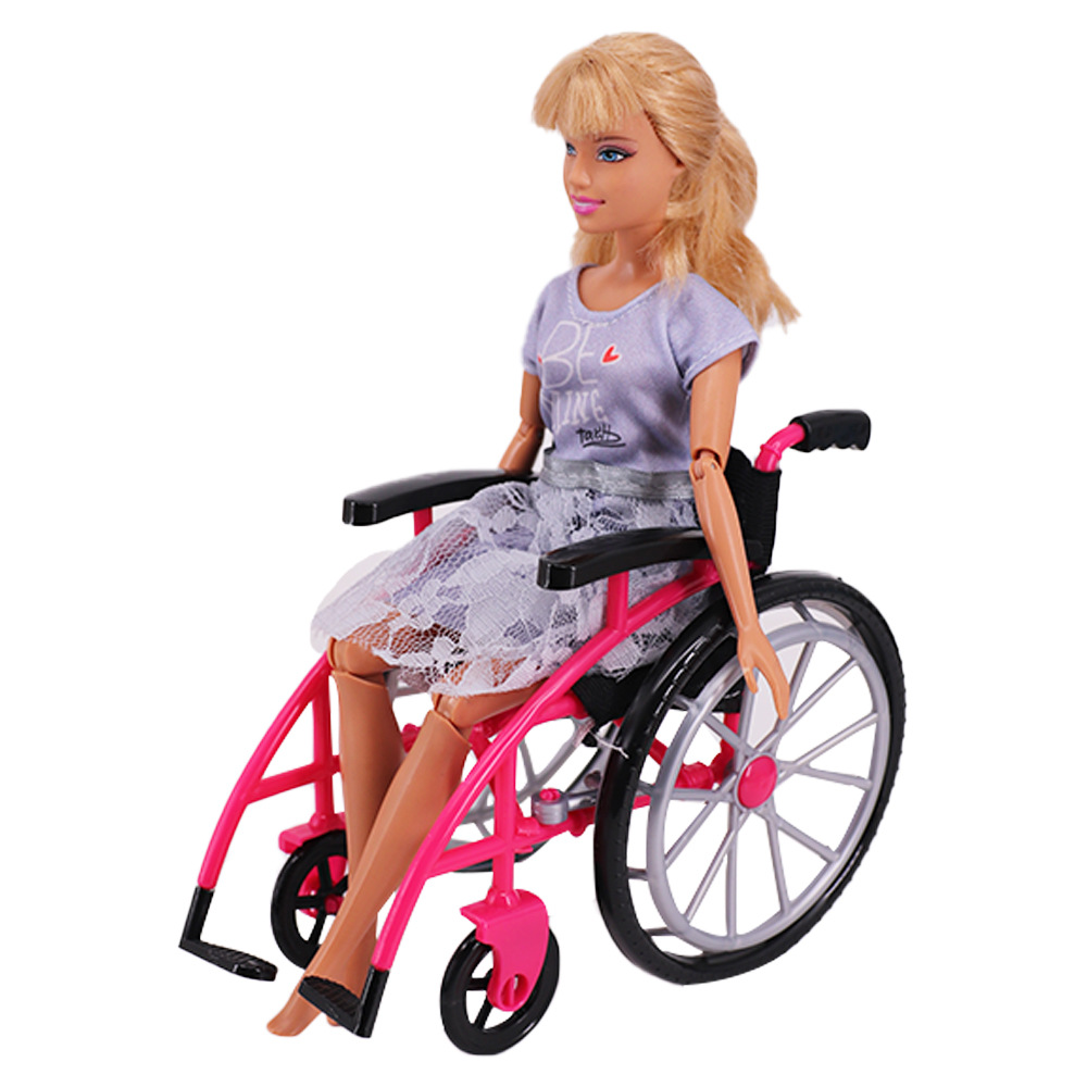 Barbie Doll Wheelchair Crutches Folding Wheelchair Toy | Shopee Philippines