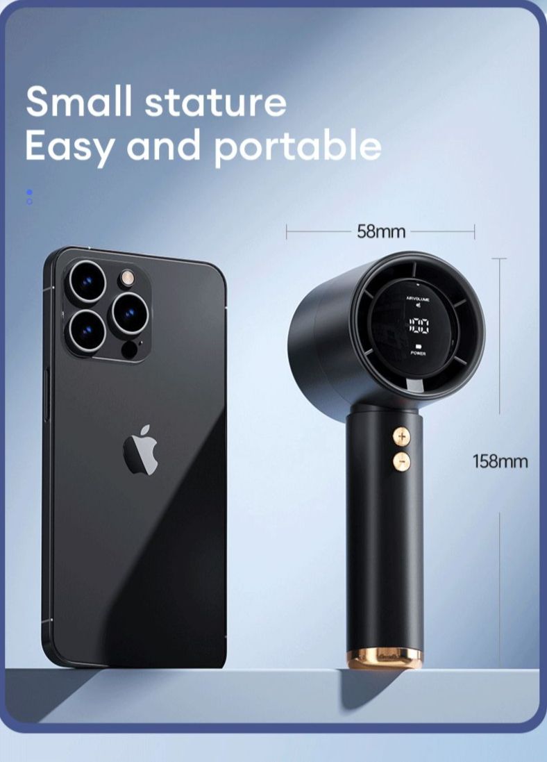 Morui High Quality Handheld Fan 10000mAh Digital Power Display Electric ...