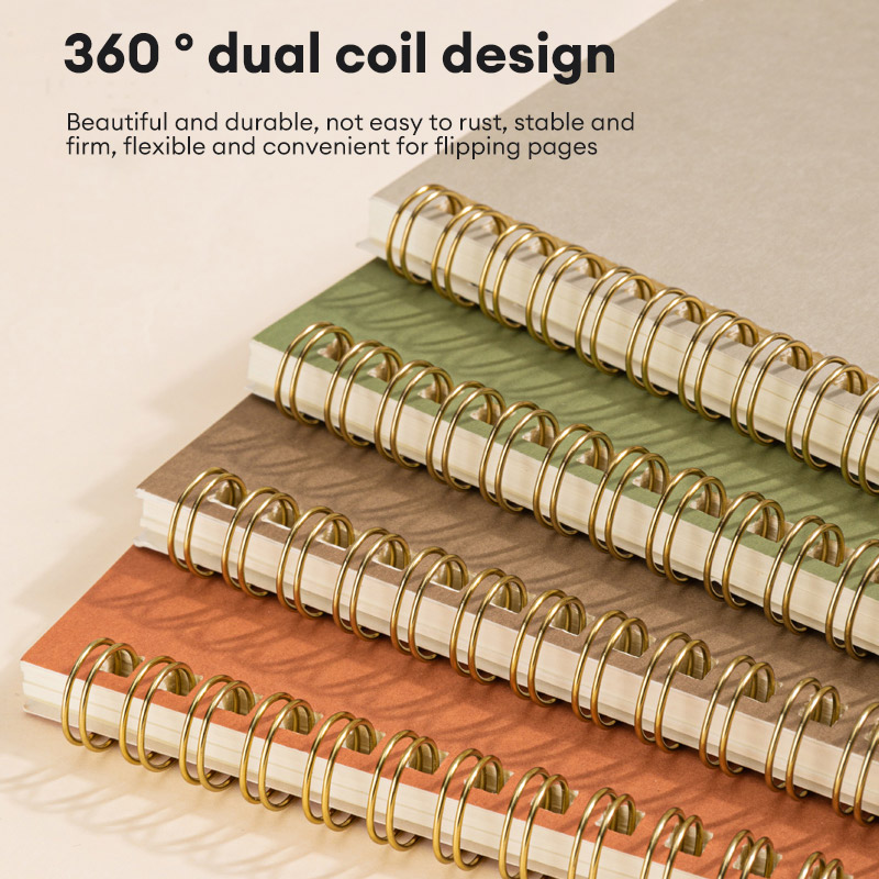 Deli A5 Spiral Notebook 60Sheets Student Binder Spring Spiral Notebook ...