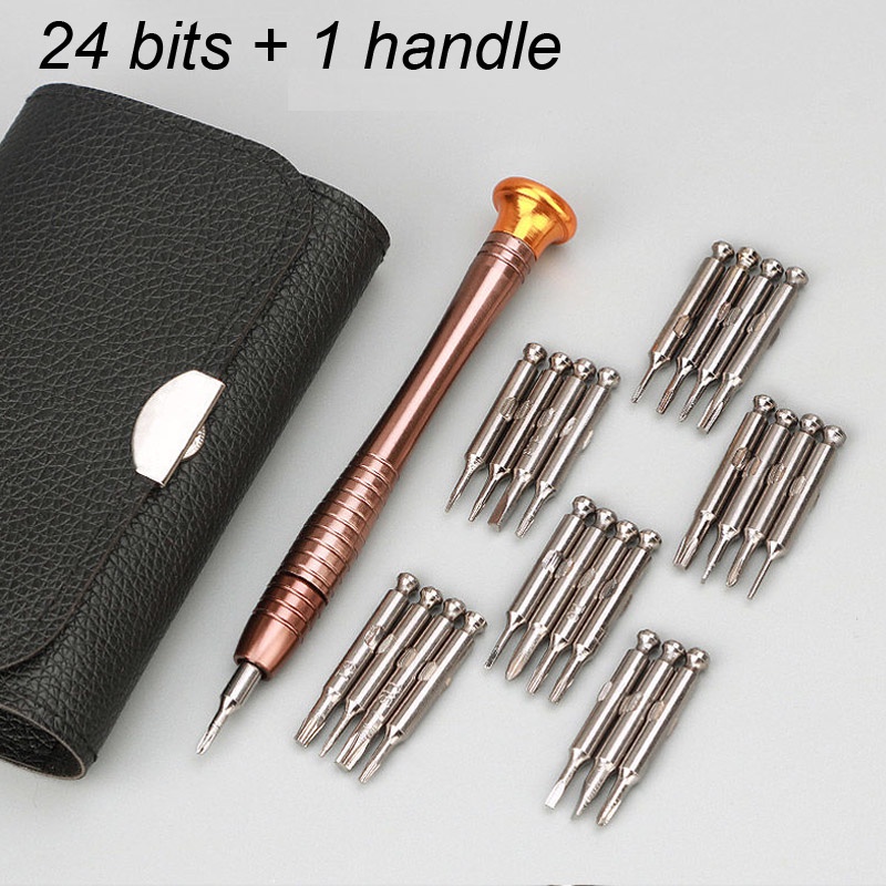 25-in-1 Screwdriver Set with Leather Case for Multi-Functional ...