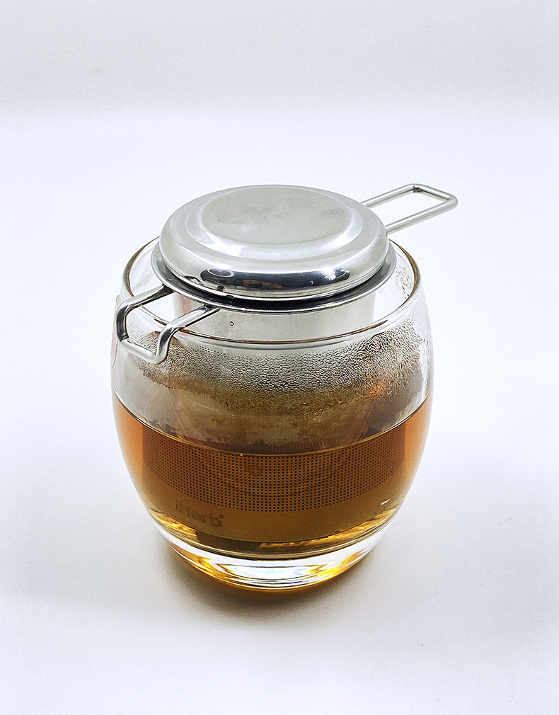 A set Stainless Steel Mesh Tea Infuser with Lid Reusable Cup Strainer ...