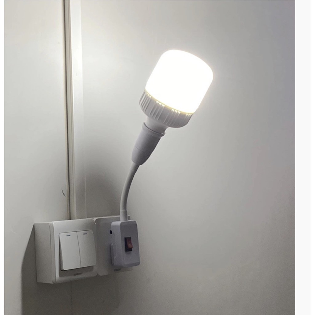 LED Plug-In Night Light Energy Saving Bedside Wall Lamp With Switch (NO ...