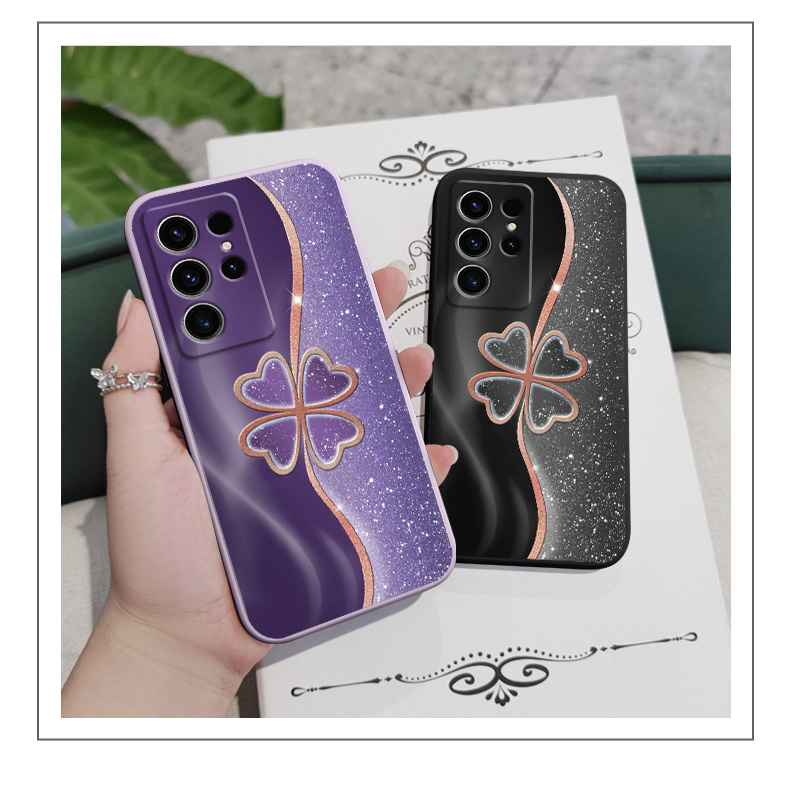 Lucky Grass Phone Case For Samsung Galaxy S25 S24 S23 S22 FE Ultra Plus ...