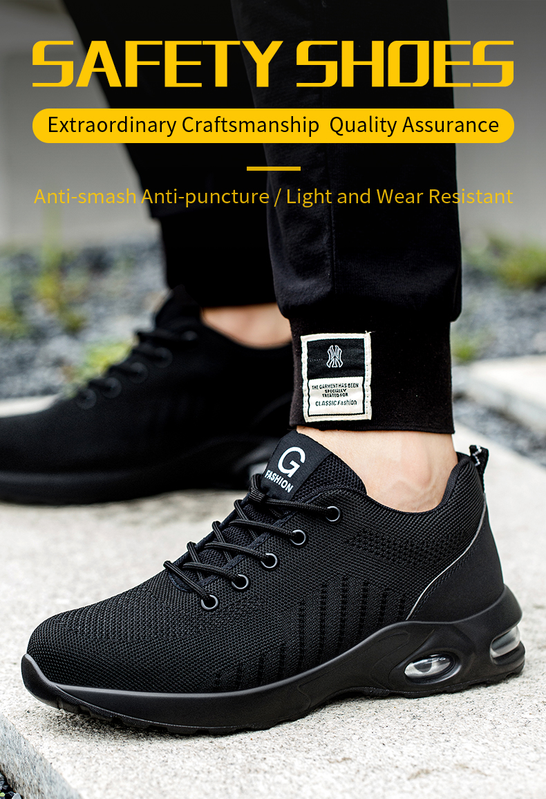 【READY STOCK】Safety Shoes Steel Toe Cap Shoes Air cushioned Shoes ...
