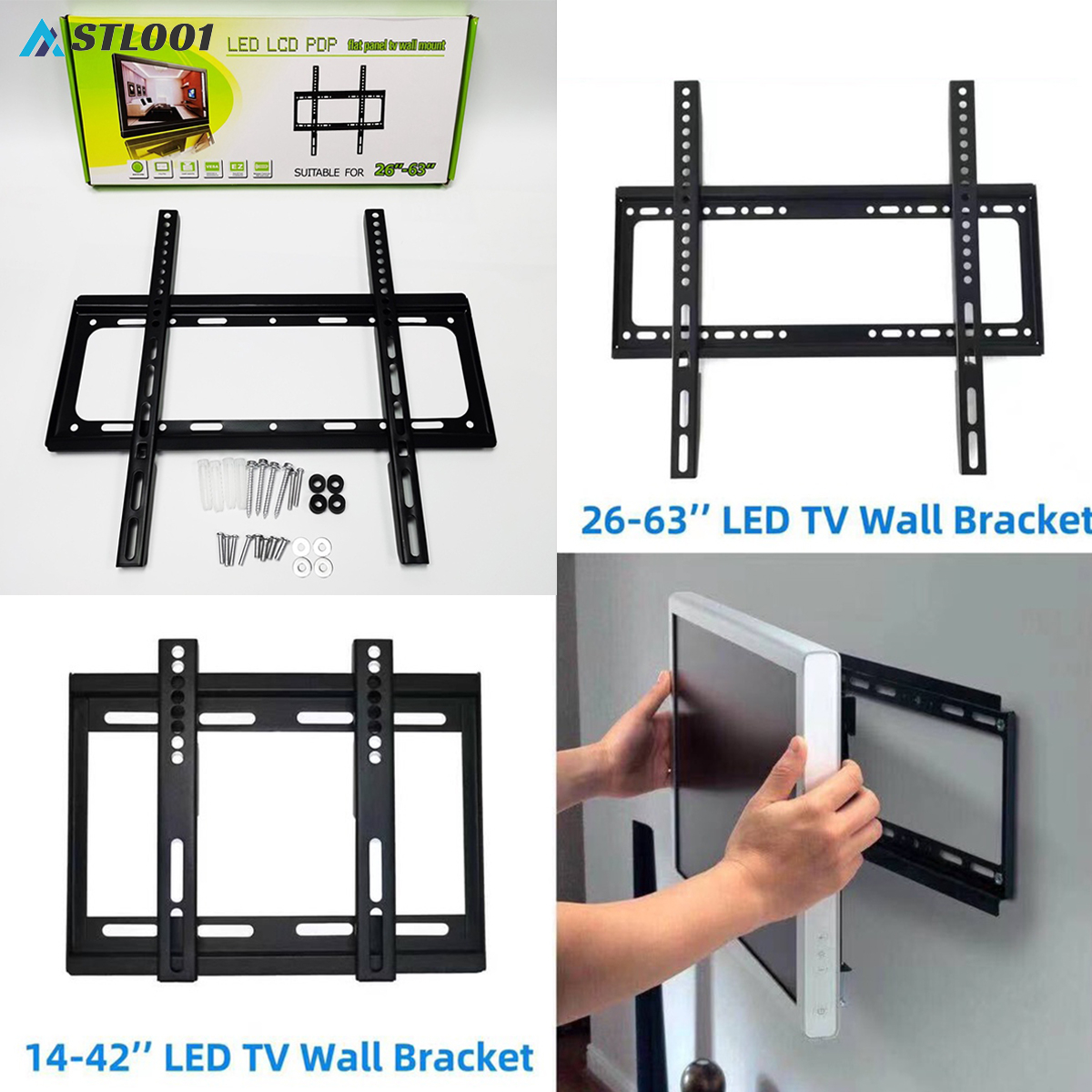 Stand Adjustable Mount Arm Fit LED TV Furniture Flat Panel TV Bracket ...