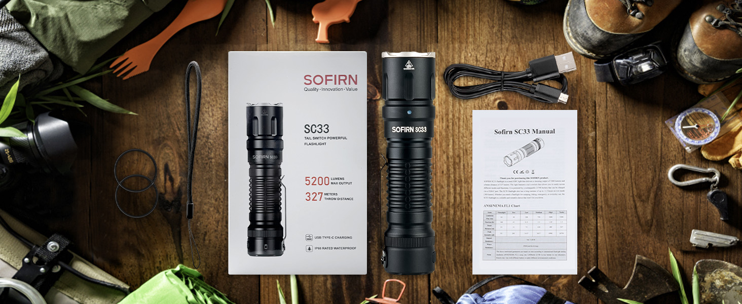 Sofirn SC33 EDC Flashlight Rechargeable LED Torch | Shopee Philippines