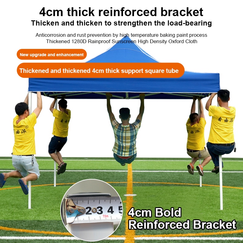 【Ready Stock】10 x 10 Full Set Roof 3x3m folding canopy Express Night ...