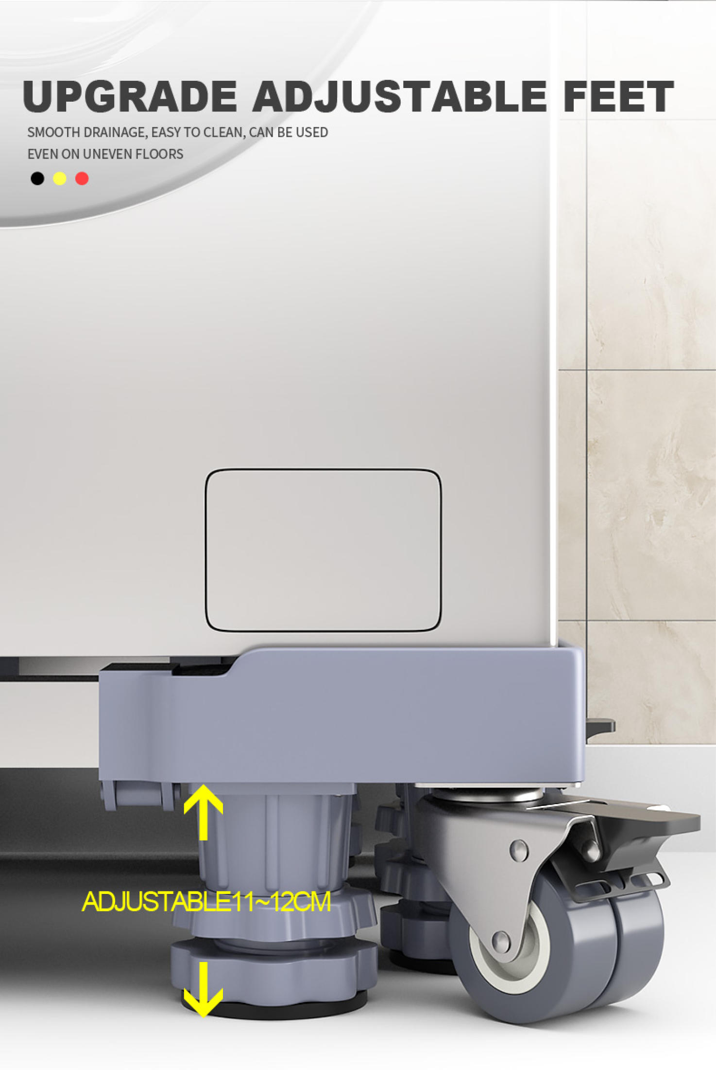 Bren Washing Machine Stand with Wheels Refrigerator Stand Heavy Duty ...