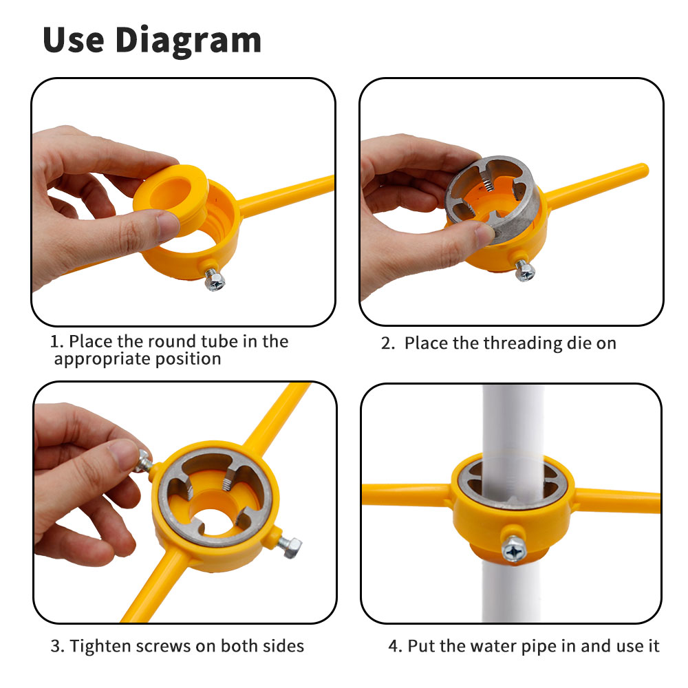 6pcs Water Pipe Threading Machine PPR water pipe sheet threading ...