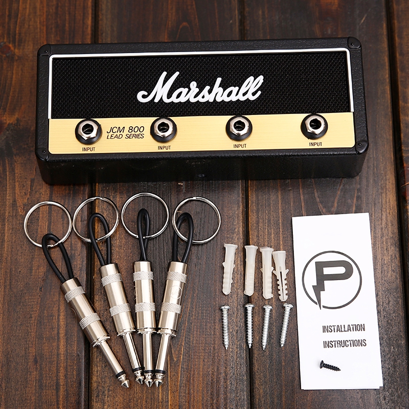 Wall Mounted Key Organizer 4Key Storage Pluginz Guitar Plug Keychain ...