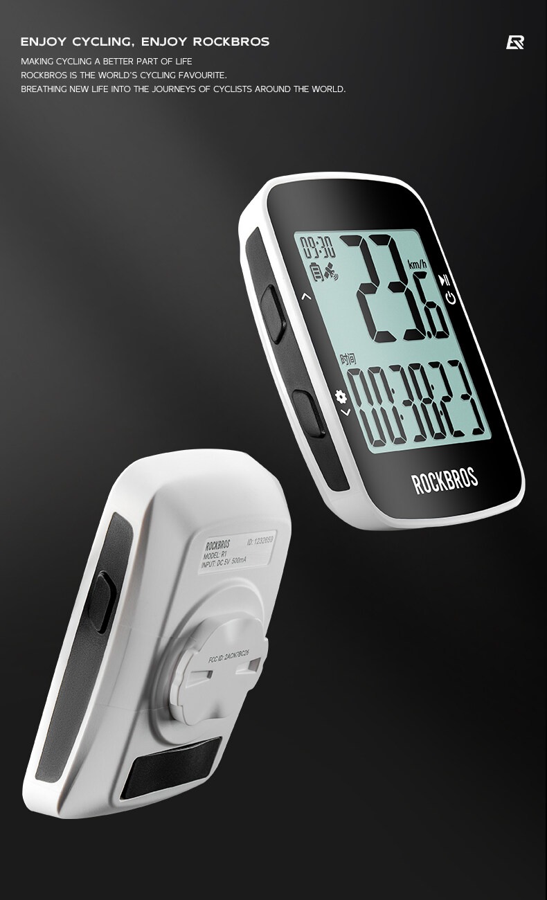 ROCKBROS GPS Speedometer Wireless Smart Sensitive Nevigation ...