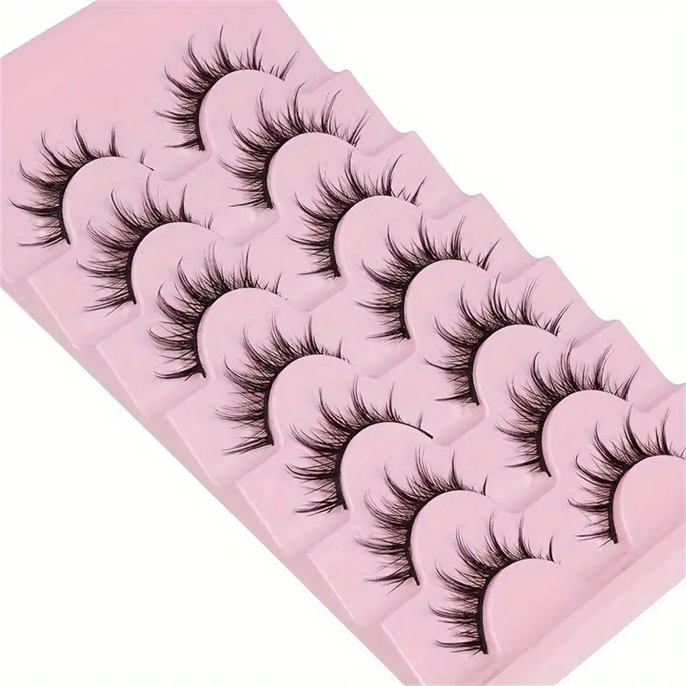 7 Pairs Of Manga Lashes - Natural Look, 3D Volume, Wispy, Fluffy ...