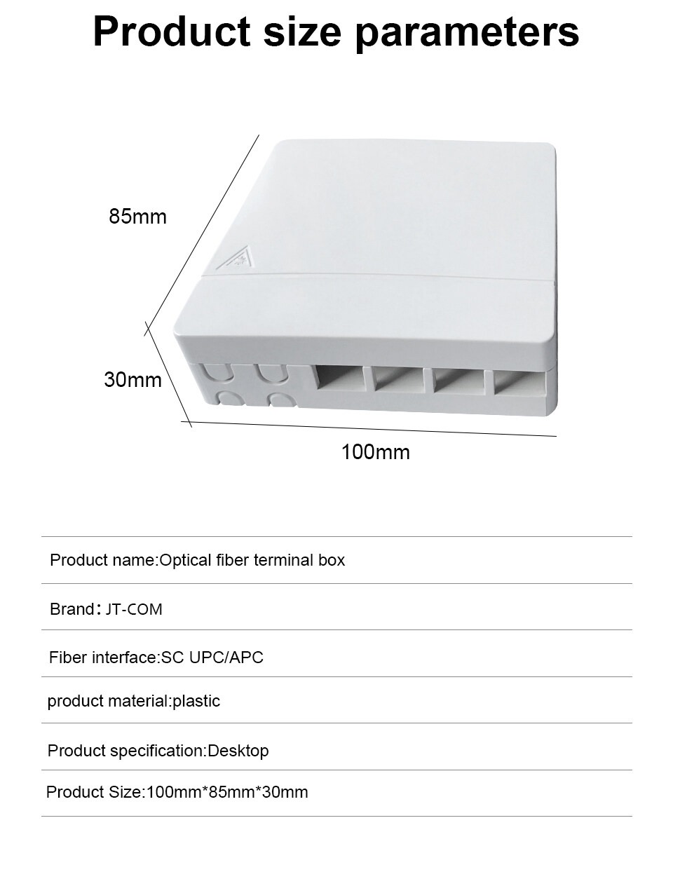 JT-COM 4-port fiber optic distribution box,4 core Fiber Panel Box SC ...
