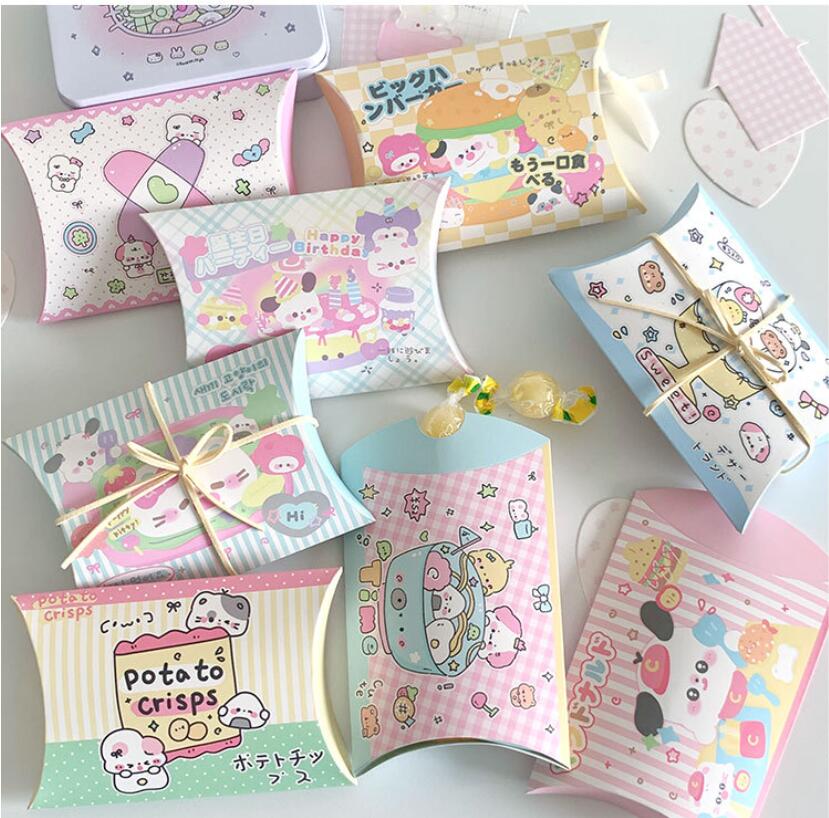 Ohaya | F380 Pillow Box Gift Card Packing Box Cute Candy Packaging Box ...