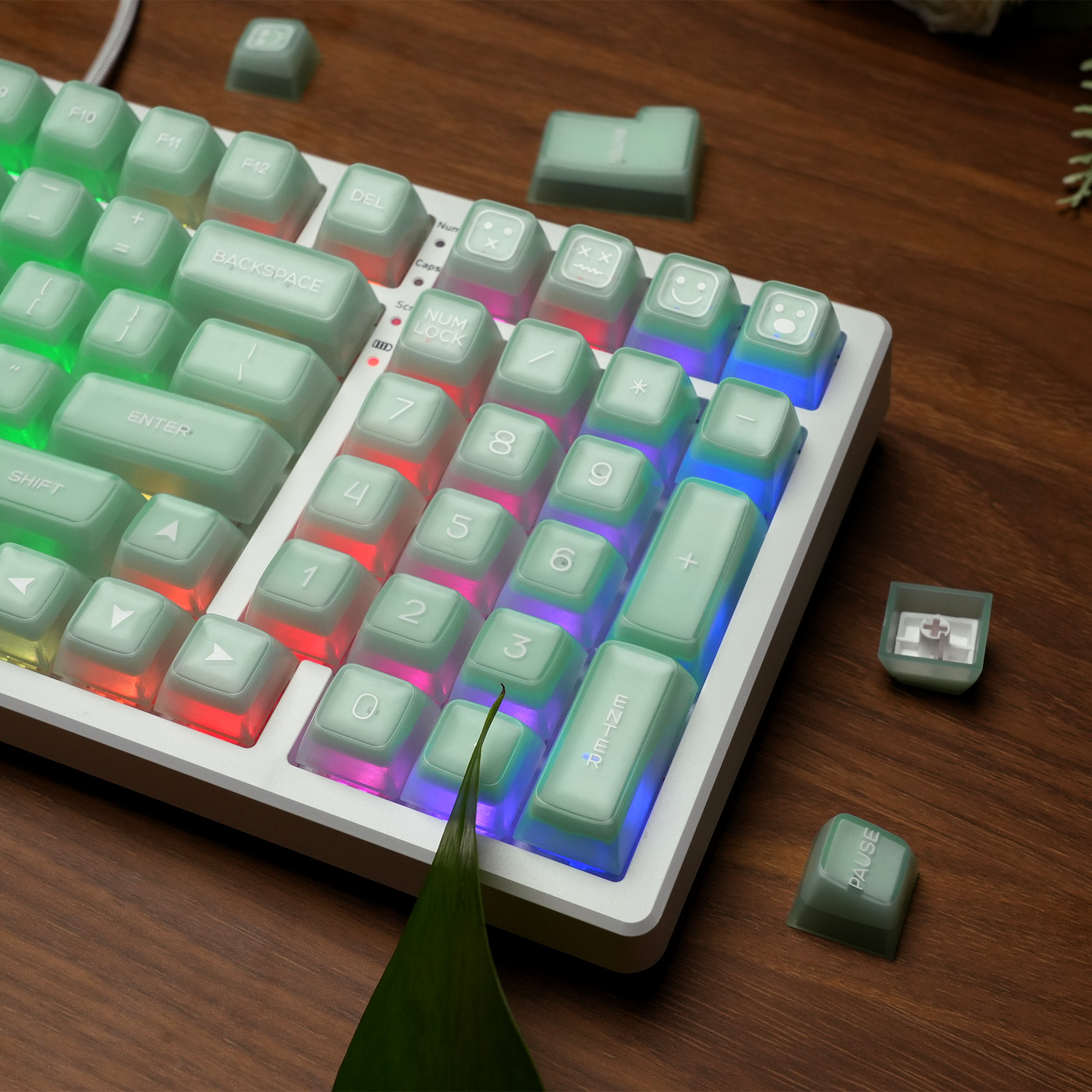 xvx green jade translucent Series 142-Key SA Profile Double-Shot PBT ...