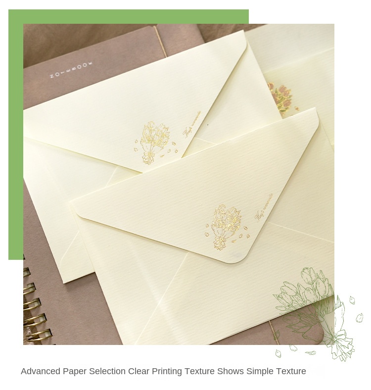 Stationery Set (4 Vintage Style Papers + 2 Envelopes) Vintage Letter ...