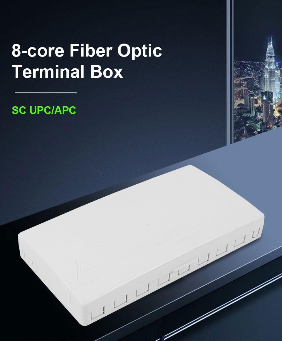 JT-COM Fiber Optical Terminal Junction Box,8-Port Fiber Panel Box ...
