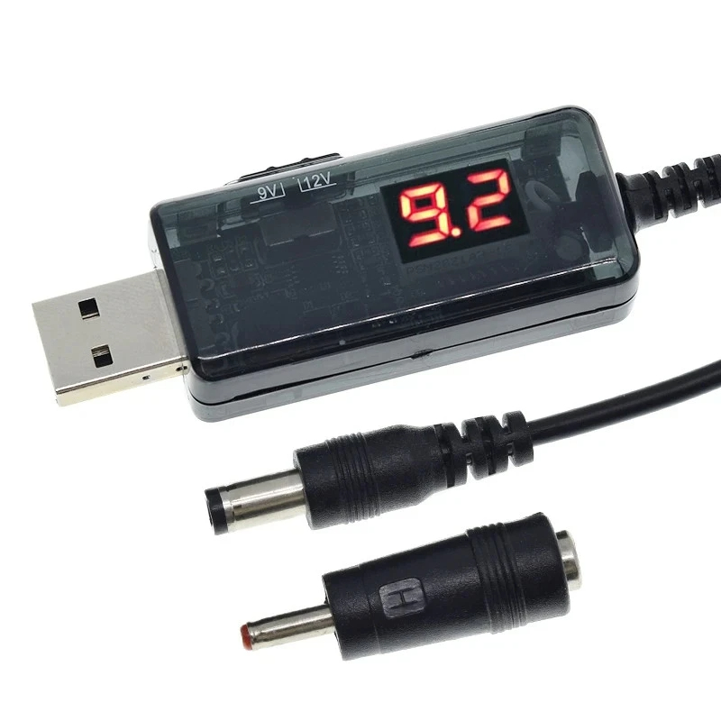 USB to DC5.5/3.5mm router optical cat booster cable 5V booster to 9V12V ...
