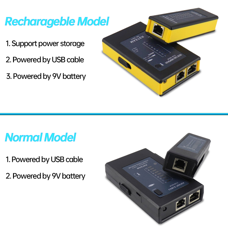 HOOLNX Network Cable Tester RJ45 Tester Tool For RJ45 LAN Ethernet ...