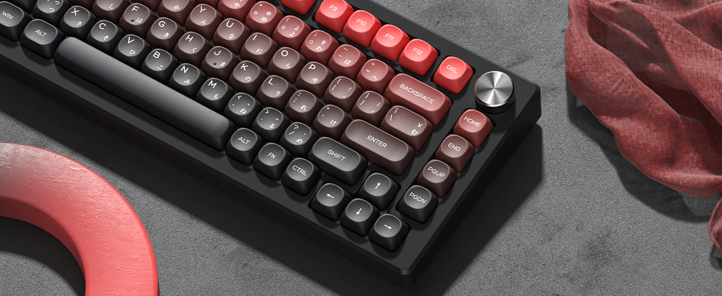 WOMIER Gradient Japanese Keycaps 136 Keys MOA Profile Double Shot ...