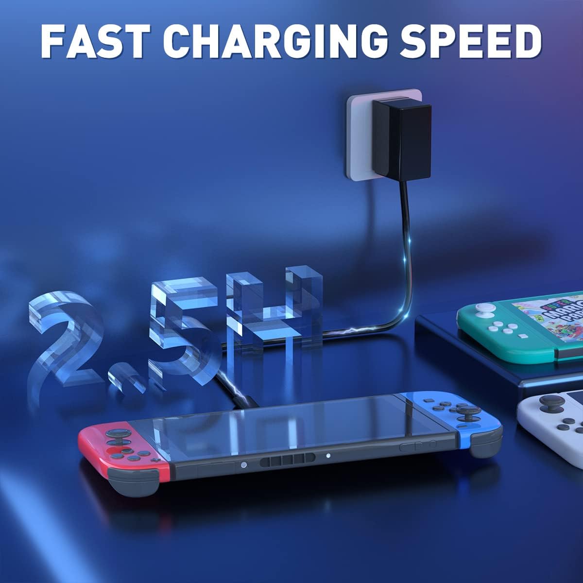 Charger for Nintendo Switch, 45W AC Adapter Power Supply for Switch ...